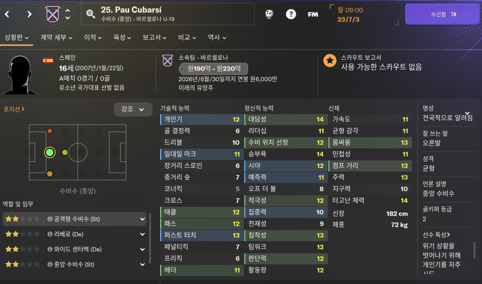 fm2024 유망주 수비수 TOP 7 본좌 가성비 센터백 : 네이버 블로그